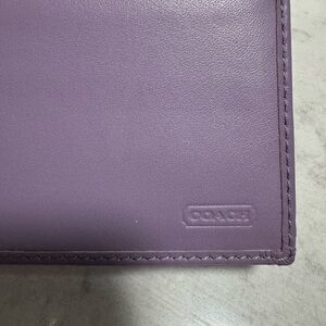 Coach | Bags | Coach Checkbook Wallet In Signature Leather | Poshmark